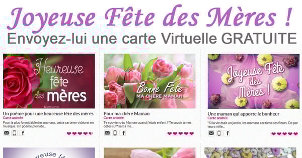 Fête des Mères - Cartes Virtuelles