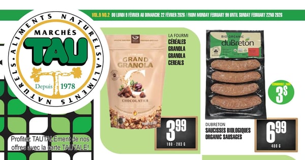TAU Marché d'alimentation Naturelle Montréal (Boul. Langelier)