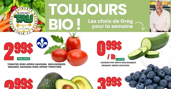 Circulaire TAU Marché d'alimentation Naturelle - Biologique