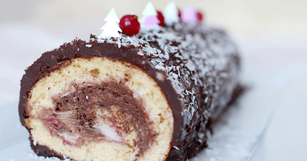 Bûche de Noël Bounty & Fruits Rouges