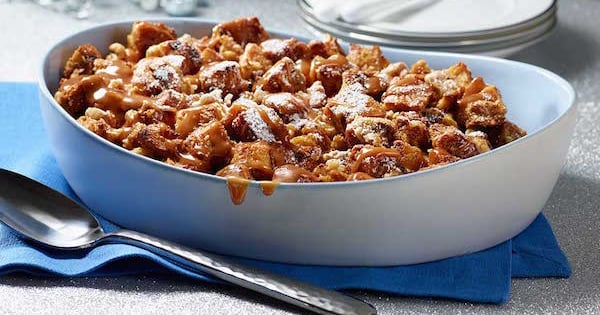 Pouding au Pain, Sauce au Caramel