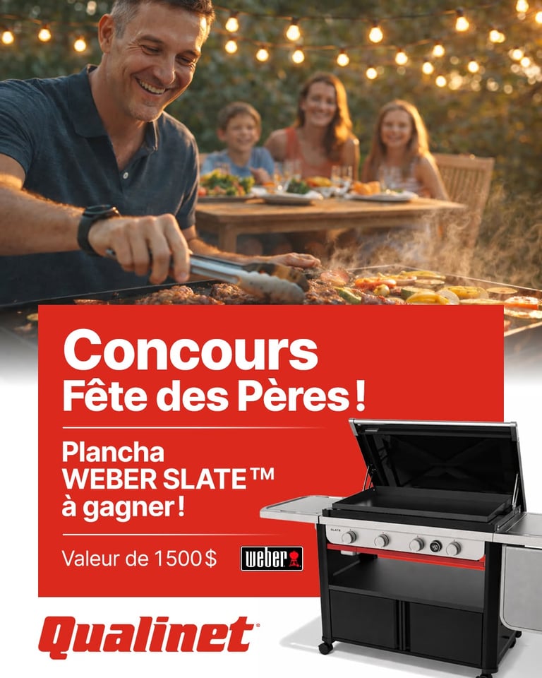 Concours Gagnez une Plancha Weber Slate!