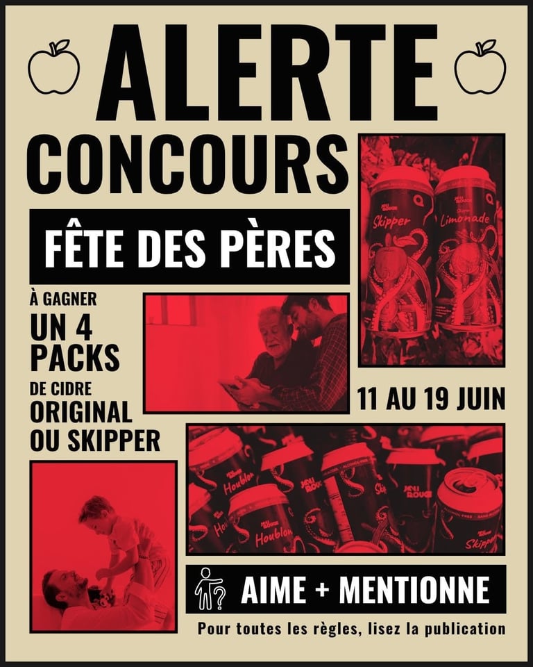 Concours Gagnez 4 packs du cidre Original ou Skipper!