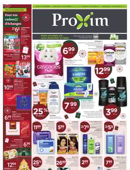 Circulaire Proxim Semaine Prochaine
