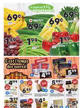 Circulaire Marché Végétarien à Venir