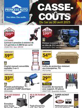 Circulaire Princess Auto Laval