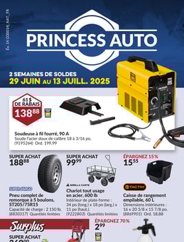 Circulaire Princess Auto Laval