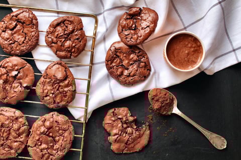 Chocolate Puddle Cookies