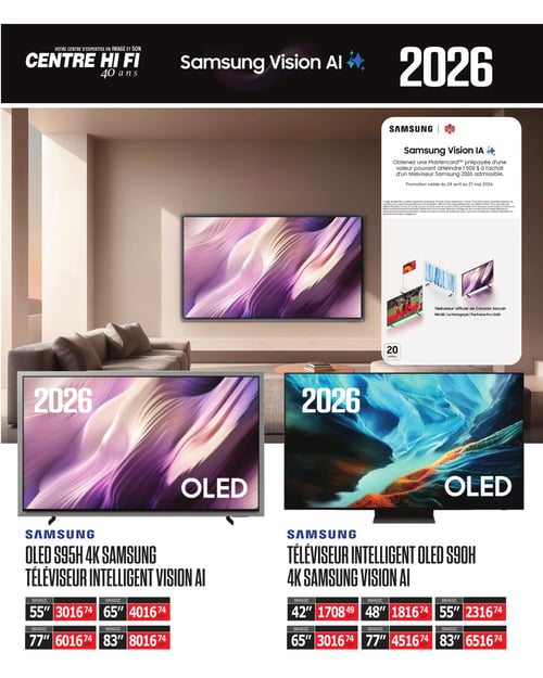 Circulaire Centre HI-FI Spéciaux Promotions Rabais Semaine