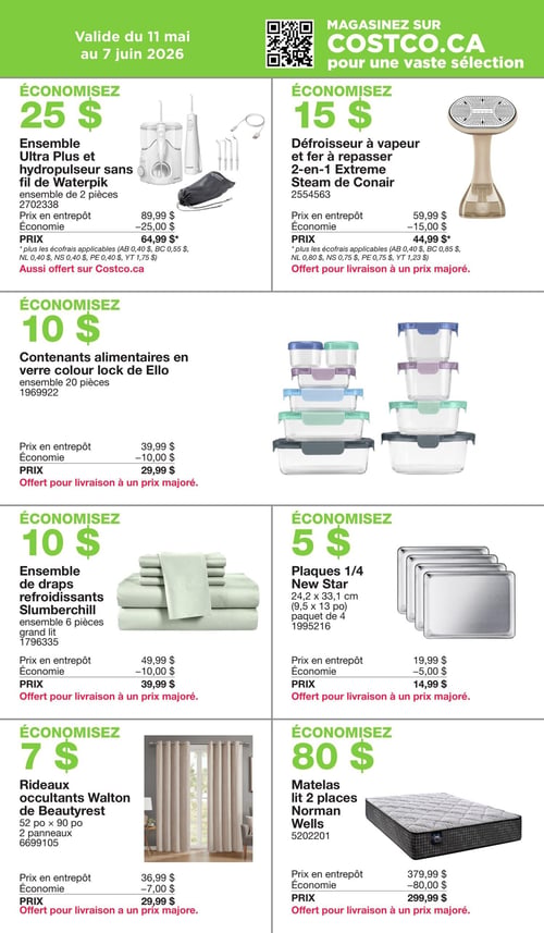 Coupons-Rabais Costco de la semaine