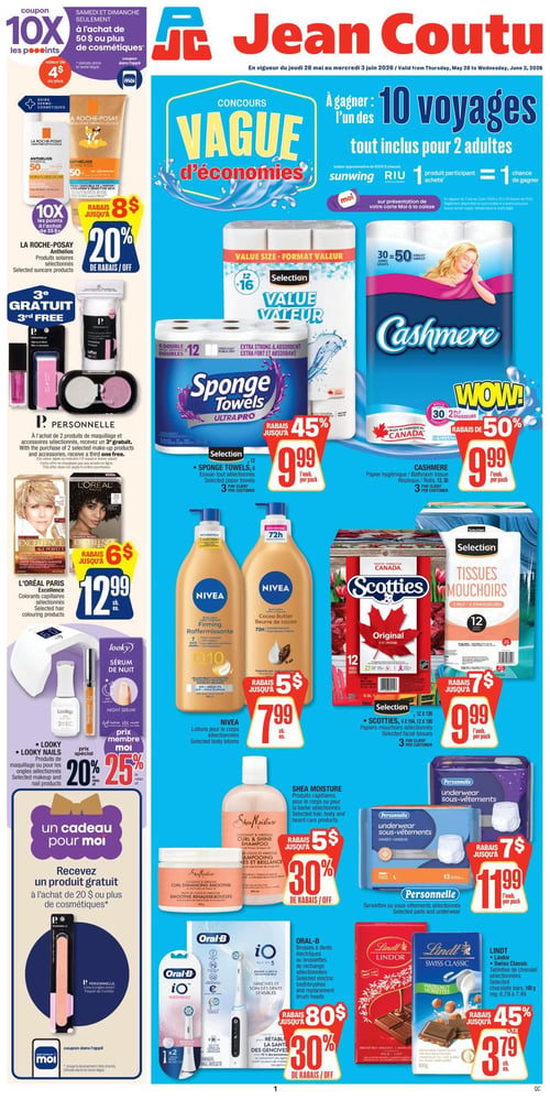 Circulaire Jean Coutu Spéciaux Promotions Rabais Semaine
