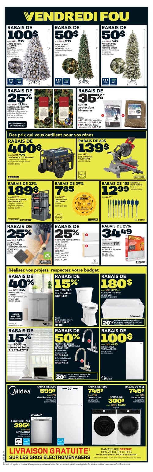 Circulaire RONA Spéciaux, Promotions et Rabais de cette Semaine