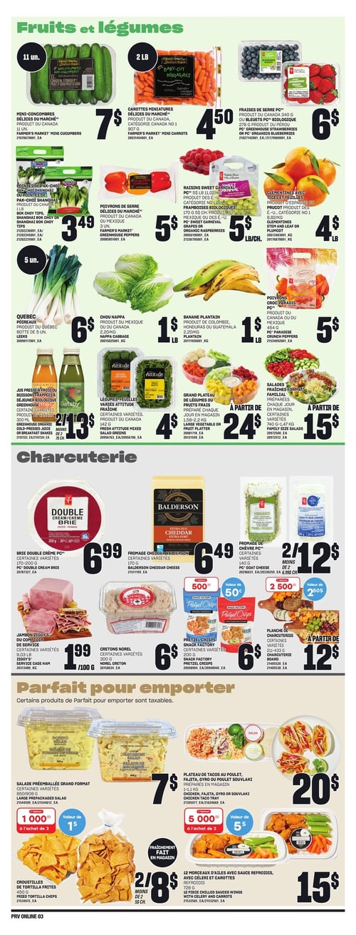 Circulaire Provigo Spéciaux, Promotions et Rabais à venir