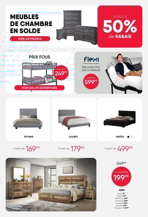 Circulaire Meubles RD Spéciaux, Promotions et Rabais