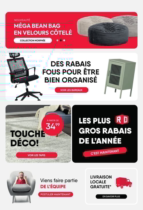 Circulaire Meubles RD Spéciaux, Promotions et Rabais
