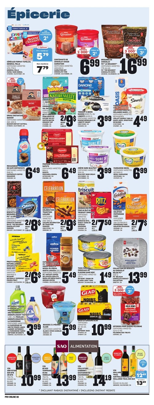 Circulaire Provigo Spéciaux Promotions Rabais Semaine