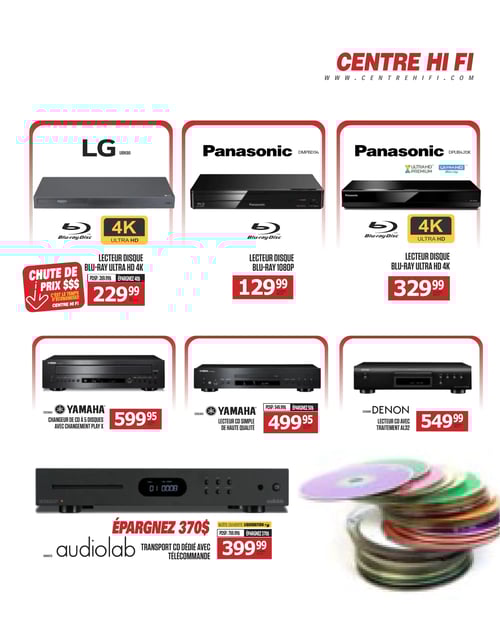 Circulaire Centre HI-FI Spéciaux Promotions Rabais Semaine