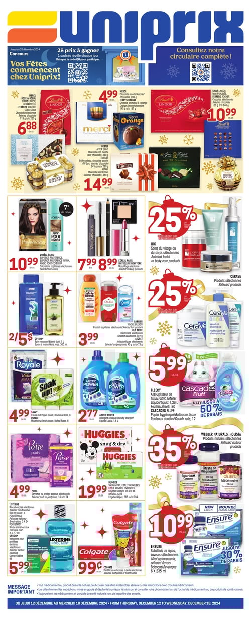 Circulaire Uniprix Spéciaux Promotions Rabais Semaine