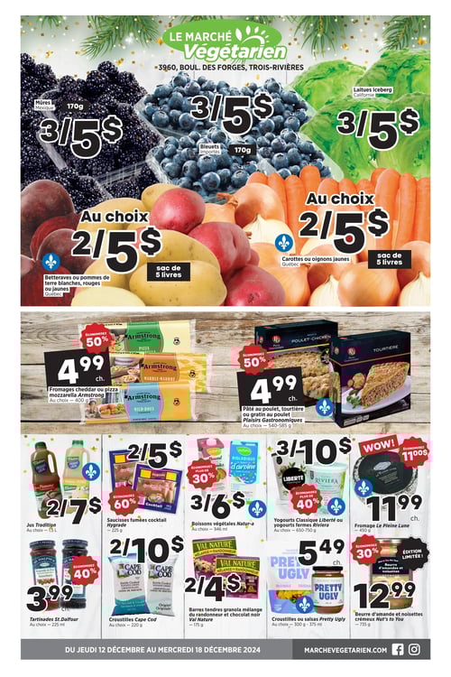Circulaire Marché Végétarien à Venir