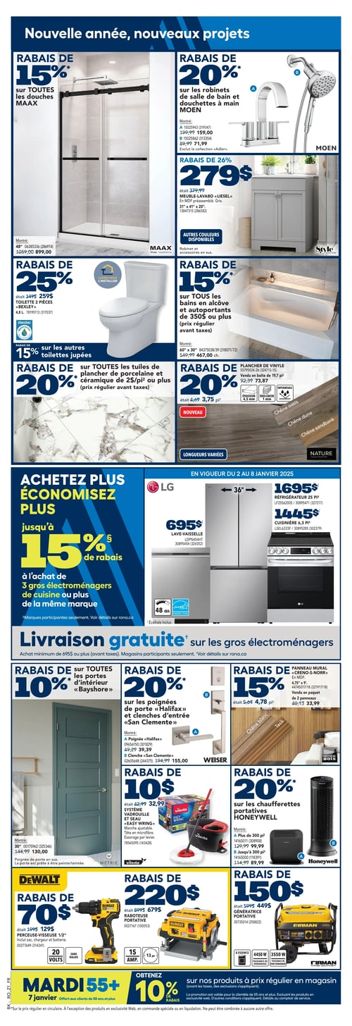Circulaire RONA Spéciaux, Promotions et Rabais de cette Semaine