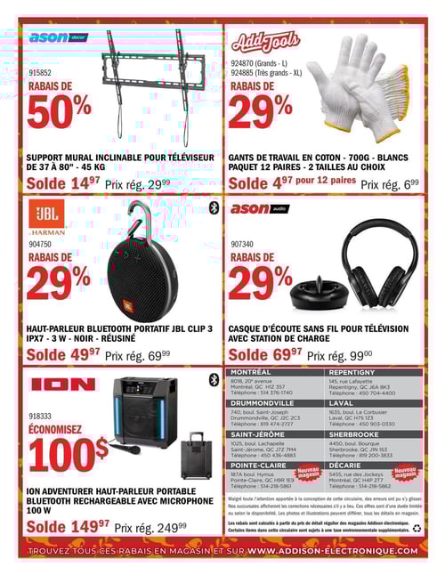 Circulaire Addison Électronique à Venir