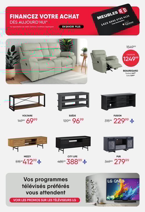 Circulaire Meubles RD Spéciaux, Promotions et Rabais