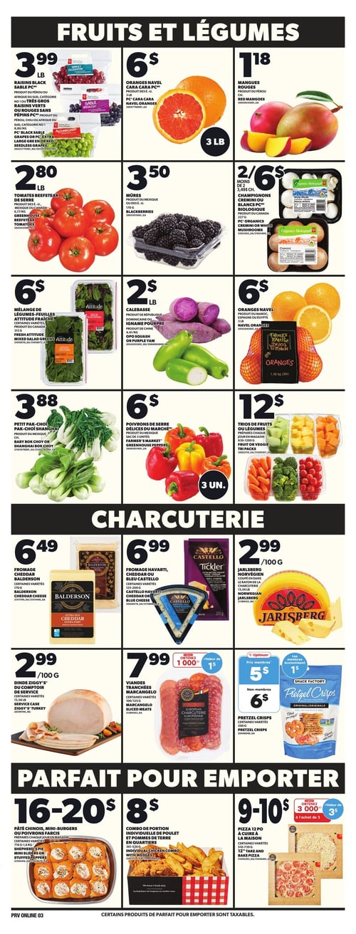 Circulaire Provigo Spéciaux Promotions Rabais Semaine