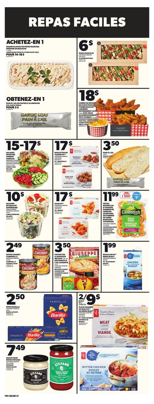 Circulaire Provigo Spéciaux Promotions Rabais Semaine