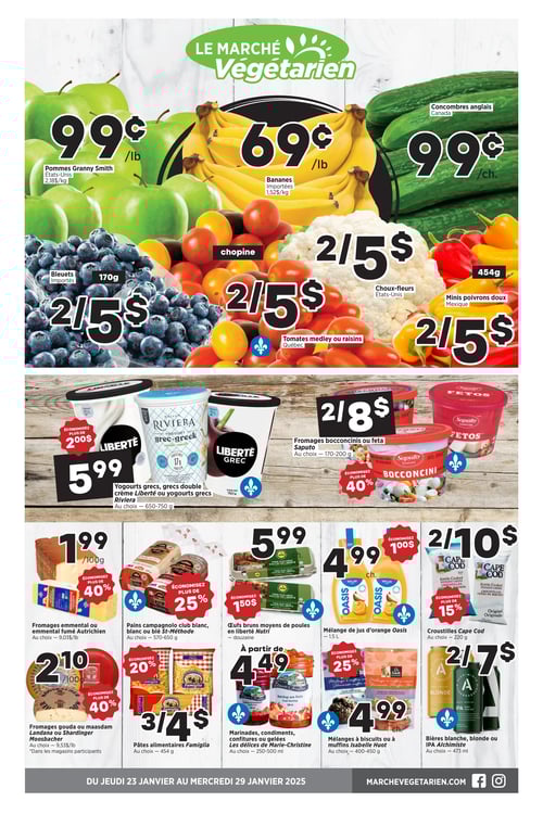 Circulaire Marché Végétarien à Venir