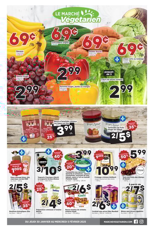 Circulaire Marché Végétarien à Venir