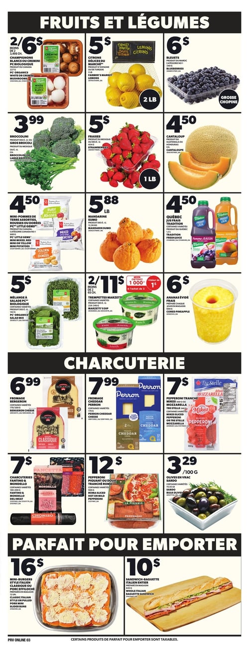 Circulaire Provigo Spéciaux Promotions Rabais Semaine