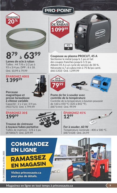 Circulaire Princess Auto