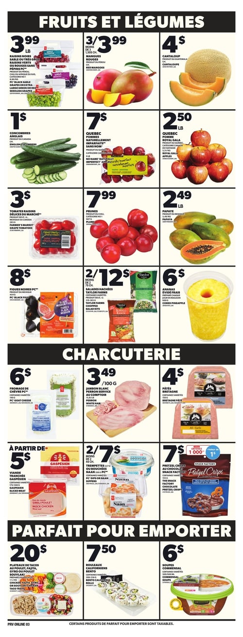 Circulaire Provigo Spéciaux Promotions Rabais Semaine
