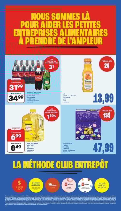 Circulaire Club Entrepôt