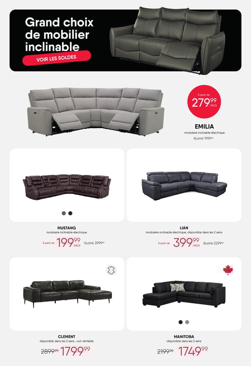 Circulaire Meubles RD Spéciaux, Promotions et Rabais