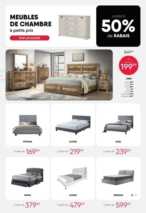 Circulaire Meubles RD Spéciaux, Promotions et Rabais