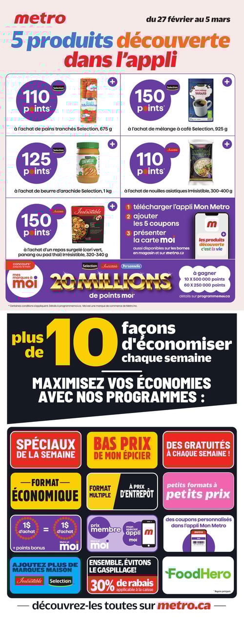 Circulaire METRO de la semaine prochaine