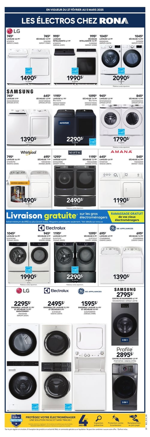 Circulaire RONA Spéciaux, Promotions et Rabais de cette Semaine