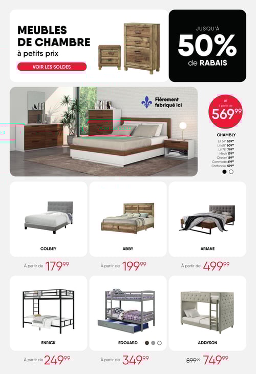 Circulaire Meubles RD Spéciaux, Promotions et Rabais