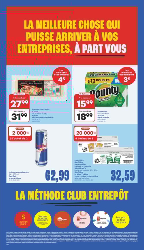 Circulaire Club Entrepôt