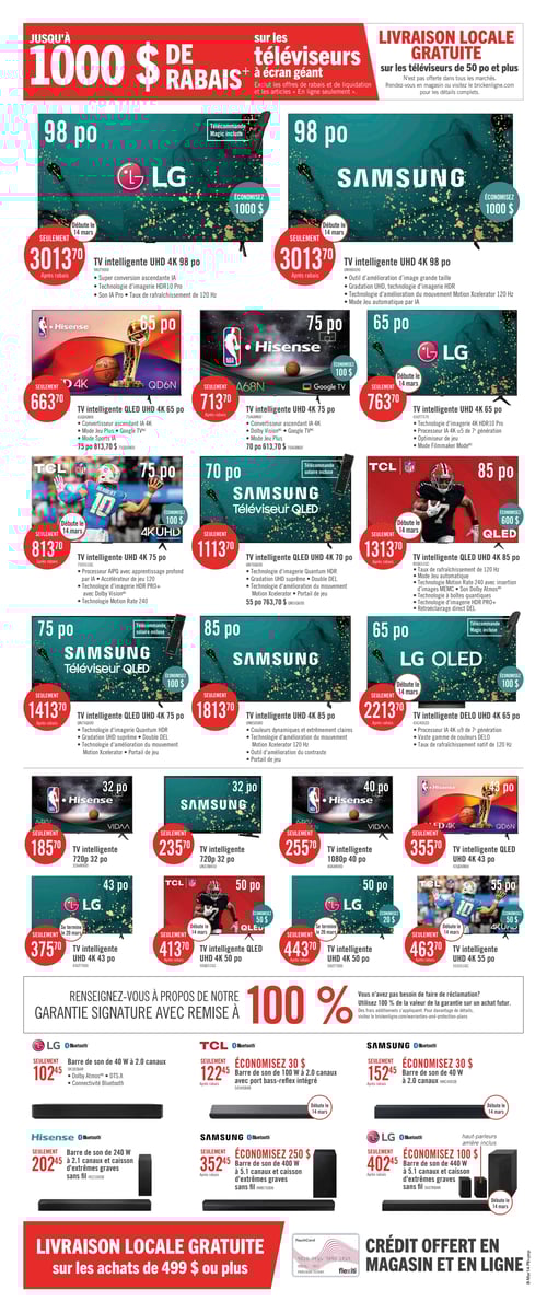 Circulaire Brick Spéciaux, Promotions et Rabais de cette Semaine