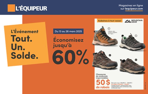Circulaire L’Équipeur Spéciaux, Promotions et Rabais
