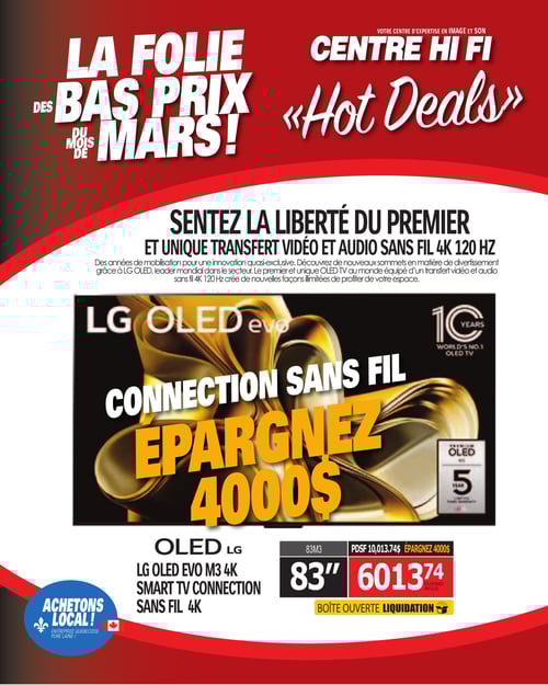 Circulaire Centre HI-FI Spéciaux Promotions Rabais Semaine