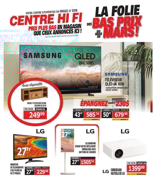 Circulaire Centre HI-FI Spéciaux Promotions Rabais Semaine