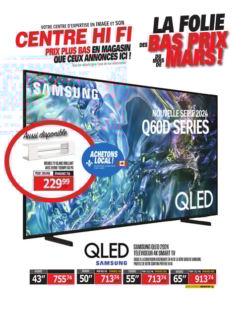 Circulaire Centre HI-FI Spéciaux Promotions Rabais Semaine