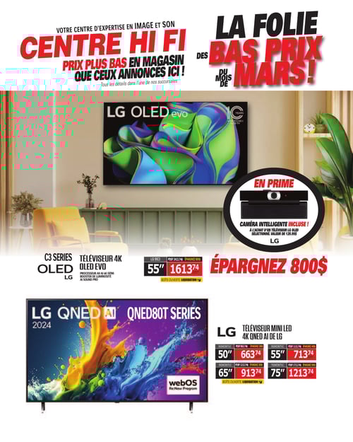 Circulaire Centre HI-FI Spéciaux Promotions Rabais Semaine
