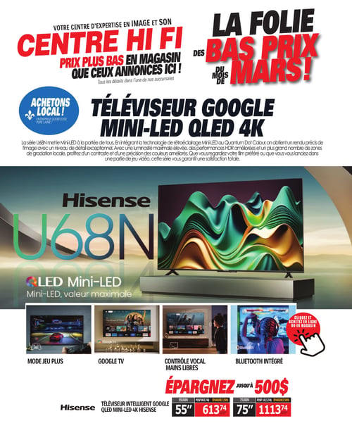 Circulaire Centre HI-FI Spéciaux Promotions Rabais Semaine