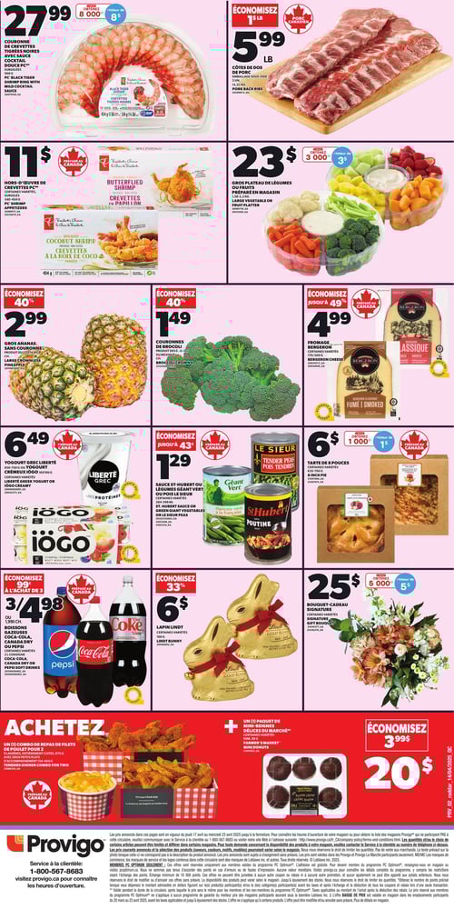Circulaire Provigo Spéciaux, Promotions et Rabais à venir