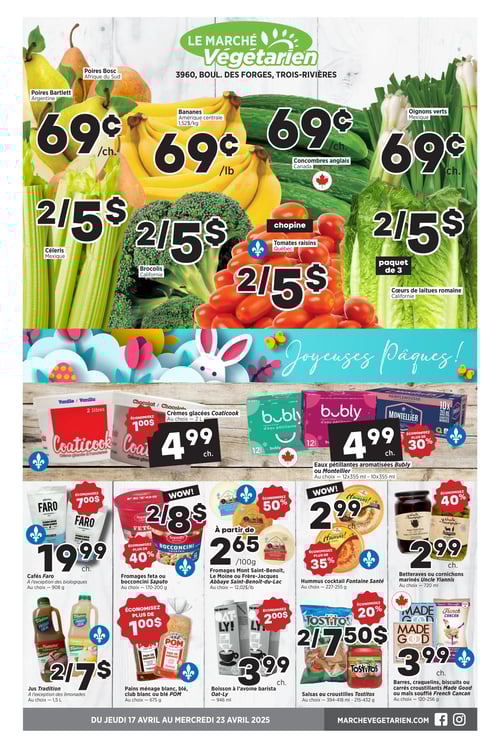 Circulaire Marché Végétarien à Venir