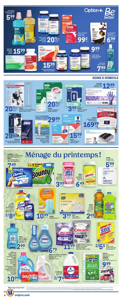 Circulaire Uniprix Spéciaux Promotions Rabais Semaine